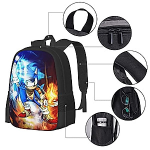 HAIROURI Anime Backpack for Boys Girls Large Capacity Book Bag Gifts Cartoon Laptop Backpack Travel Daypack-Style 1