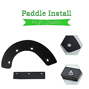 NICHEFLAG 72523-747-000 Auger Rubber Paddles Replaces Honda 72523-747-010, 72522-747-000, 72522-747-010 for Honda HS521, HS521K1, HS621 Snow Blowers