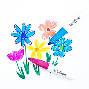 Hello Hobby 12 JUMBO MARKERS | CLASSIC COLORS | Non-Toxic Water-Based Washable