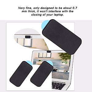 nwejron Webcam Cover, Practical Anti-peep Computer Camera Cover for Tablets for Laptops for Desktops for Smartphones(Black)
