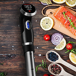 Chefman Sous Vide Immersion Circulator w/ Precise Temperature, Programmable Digital Touch Screen Display and Easy to Use Controls, Black