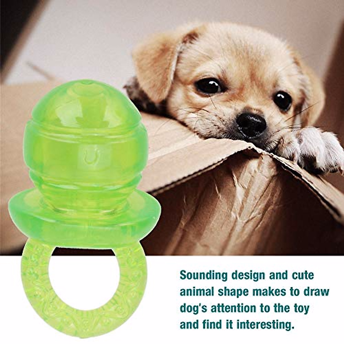 5Pcs Pet Chew Toy Nipple Shape Cat Dog Biting Toy Cute Puppy Kitten Molar Toy Dogs Chew Pacifier Toy Set Pet Interactive Chew Toy (Green)