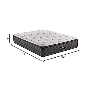 Beautyrest Silver BRS900 15 inch Medium Pillow Top Mattress, Full, Mattress Only