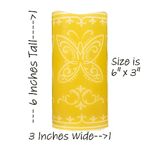 State & Water Miracle Encanto Inspired LED Candle, Real Wax Exterior, 6" Tall, Batteries Included