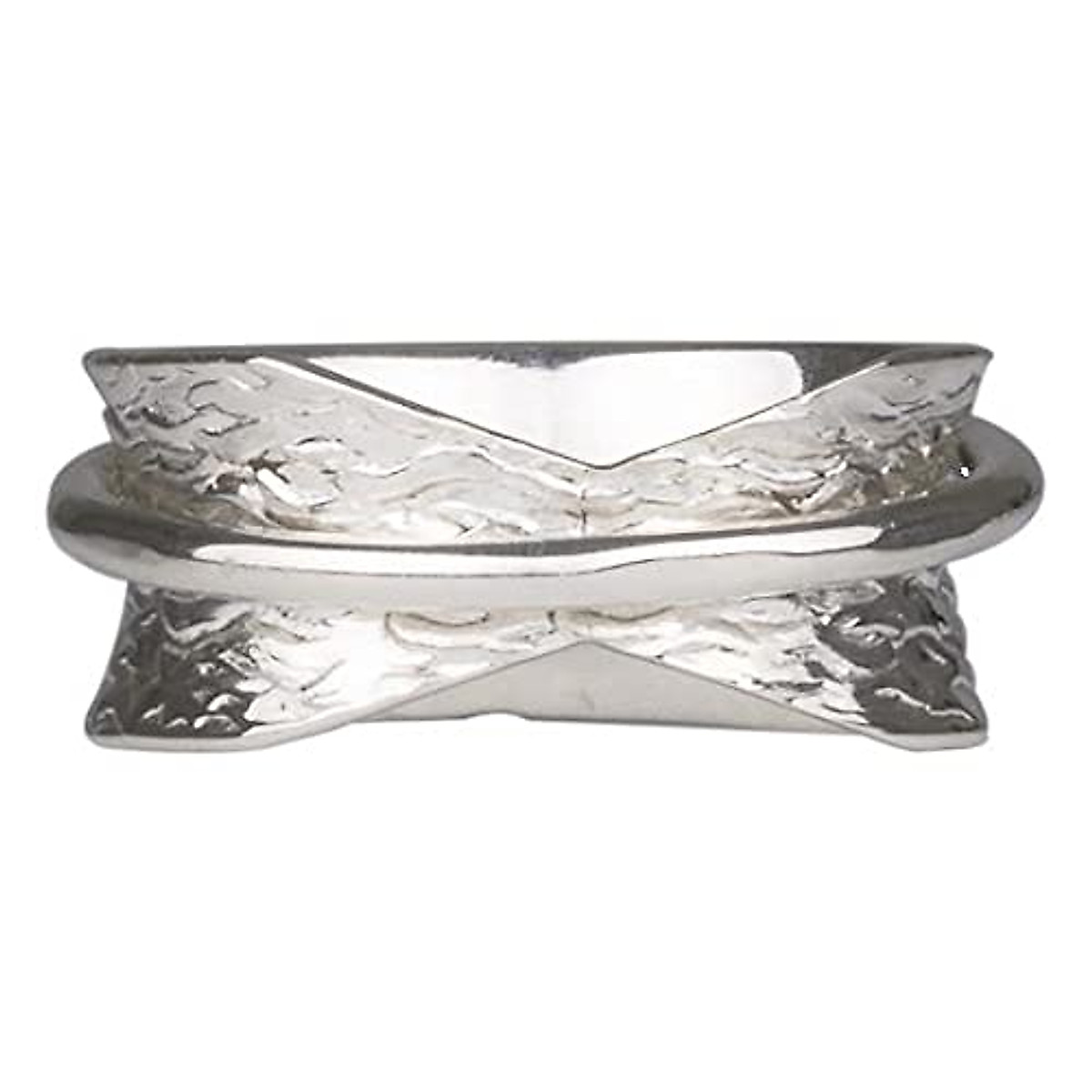 ENERGY STONE Simplicity Sterling Silver Meditation Spinner Ring (Style US63) (9.5)