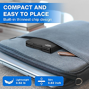 Chuanganzhuo Floppy Disk Reader, 3.5 inch External USB Type C Floppy Disk Drive for PC, Laptop and Desktop Compatible with Windows 11/10/8/7/2000/XP, Black, Frosted Texture