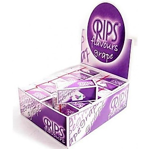 Rips 'Grape' Flavoured Cigaretter Rolling Papers - 24 Rolls