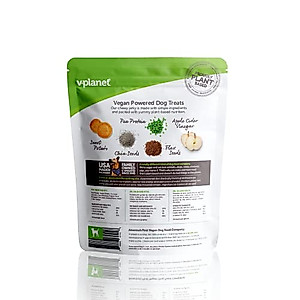 V-Planet Kind Jerky - 100% Vegan Jerky Dog Treats - Plant Based Protein and Superfoods - 8 Ounce - All Natural - Made in The USA