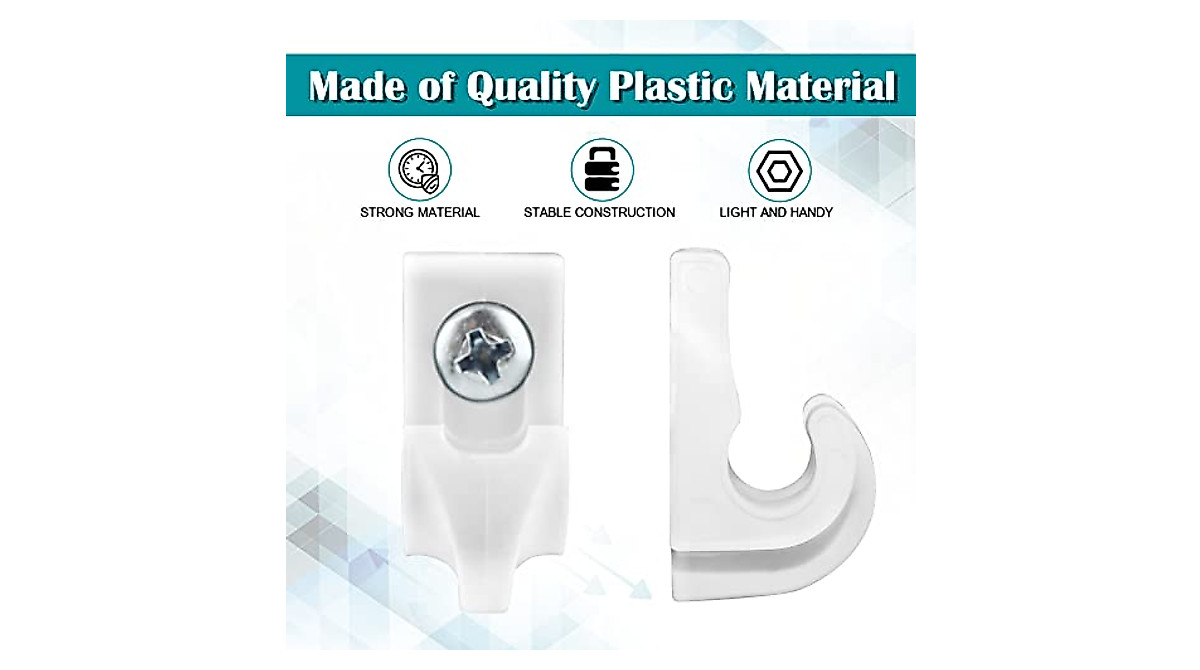 24 PCS Wire Shelf Loop Clips for Easy Installation