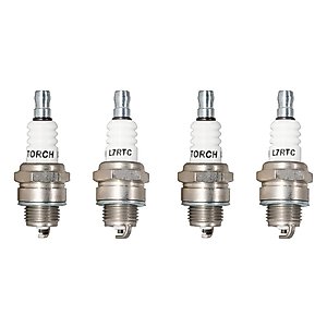 4PK TORCH L7RTC Spark Plug Replace for Champion 859/RCJ7Y 863/RCJ8Y 852/RCJ6Y 853/CJ7Y 848/CJ8Y 858/CJ6Y, for NGK 6703/BPMR7A BPM7A BPMR6A, for BOSCH WSR5F 7547/WSR6F, for DENSO W22MPR-U, OEM