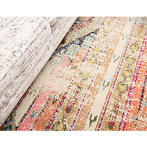 Unique Loom Sedona Collection Area Rug - Yosemite (8' Square, Multi/ Blue)