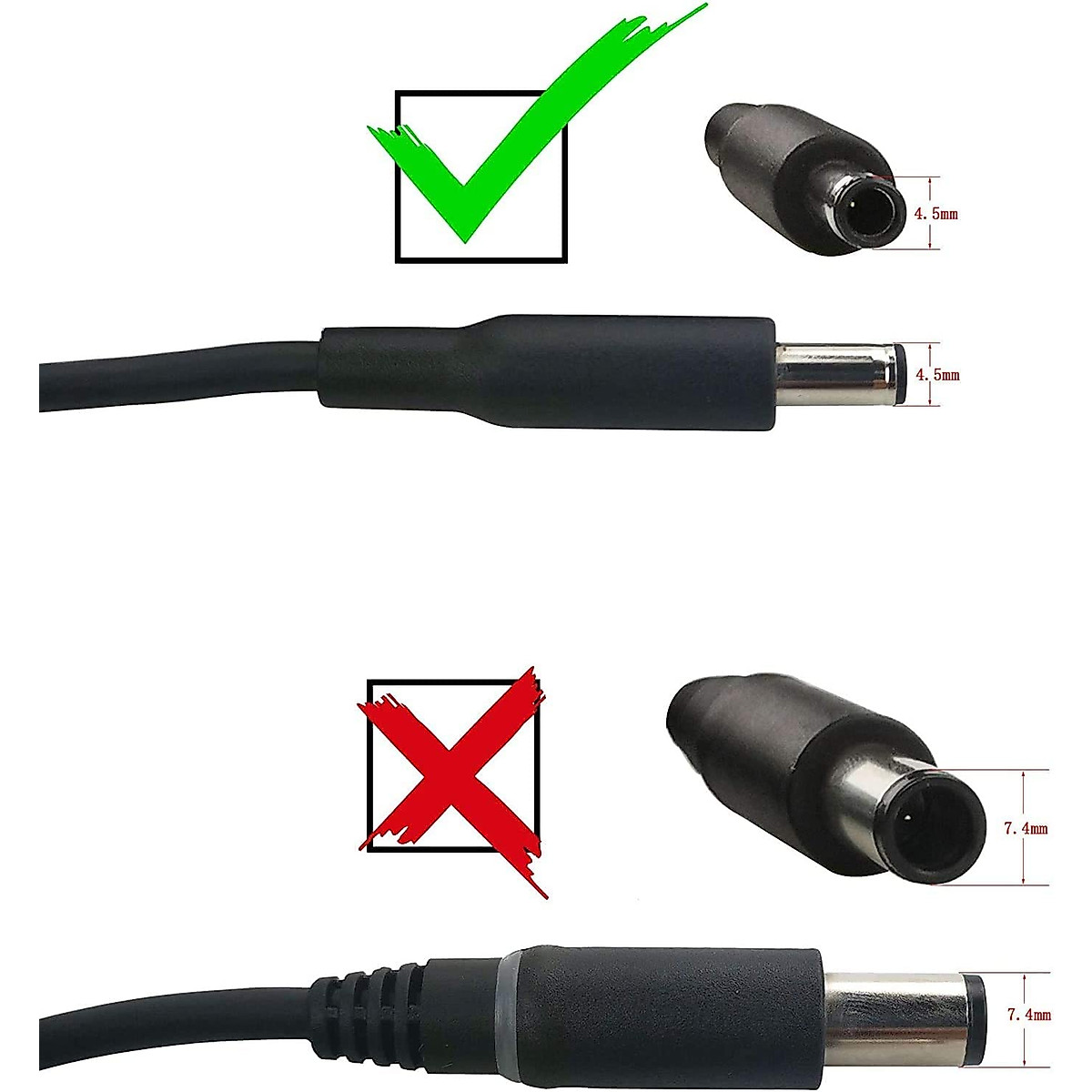 Genuine 45W AC Adapter Laptop Charger for Dell Inspiron 11 13 14 17 15 3000 5000 7000 Series 3147 3148 3152 3452 3458 3459 5458 5368 5378 5379 5559 5759 7352 7353 7347 7348 7368 7378 Power Supply Cord