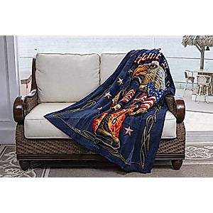 Erazor Bits Large Throw Blanket 50 x 60| Home of The Free Throw Blanket MM141-TB