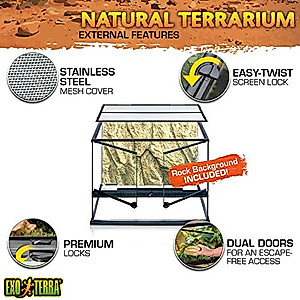 Exo Terra Glass Terrarium Tank - 24 x 18 x 18 Inches