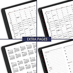 2022 Weekly & Monthly Appointment Book & Planner by AT-A-GLANCE, 8-1/4" x 11", Large, 800 Range, Black (7086405)