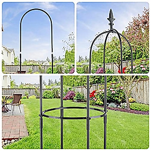 Garden Trellis for Climbing Plants Tower Obelisk Garden Trellis 6ft Tall Plant Support Vine Supports Plant Tower for Climbing Vines and Flowers Stands 1 Pack