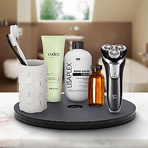 Meiwlong 3.9 Inch Lazy Susan Swivel Plastic Turntable Rotating Heavy Duty Stand for Organizer Bins Potted Plants Spice Cabinets Crafts Table Lamps Model Base Window Display