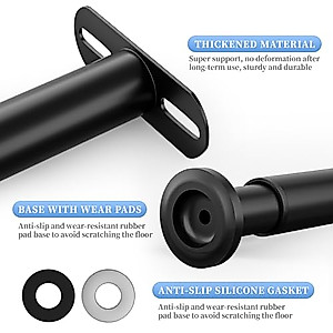 O.HSNYIU Upgrade Adjustable Bed Support Legs 10"-16", Bed Frame Support Legs, Bed Legs Set of 4, Metal Bed Frame or Wooden Bed Center Slat Support Leg, Heavy Bed Replacement Legs (4, 10"-16")