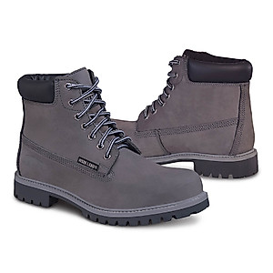 WORKLAND 77611 Men´s Casual Boot, Leather, Lightweight Lace-up Hiking Boot, Slip Resistant Soft Toe (10, numeric_10)