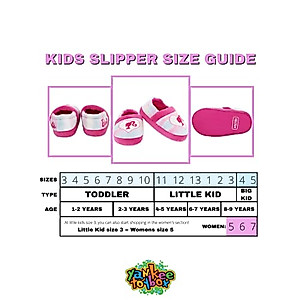 Barbie Rainbow Toddler Girls Plush Aline Slippers (Pink, 9-10 M US Toddler)