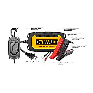 DEWALT DXAEC2 DXAEC2 Professional 2-Amp Automotive Battery Charger and Maintainer