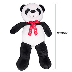LOVOUS Super Soft Giant Stuffed Animal Panda Bear Plush Toy Gifts Kids, 5.2ft(62")