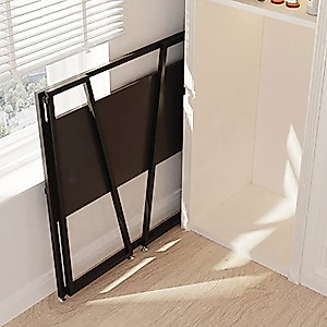 DESIGNA Folding Desk, Small Desks for Small Spaces, 41 inch Small Fold Desk for Student Portable Folding Desk, Folding Office Desk with Protective Railing