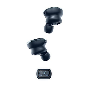 Cleer Audio Ally Plus II True Wireless Noise Cancelling Earbuds, Long Lasting 33 Hour Battery, Best Bluetooth Earbuds, Smart Controls Mobile App, Midnight Blue