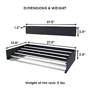 Urban Nouk Stainless Steel Laundry Drying Rack, Wall Mounted, Retractable Clothes Drying Rack, 40lbs Capacity, 11.6 Linear Ft, with Wall Template and Long Drill Bit - 28" White