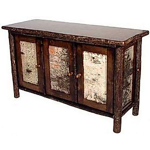 Hickory Birch Bark Cabinet