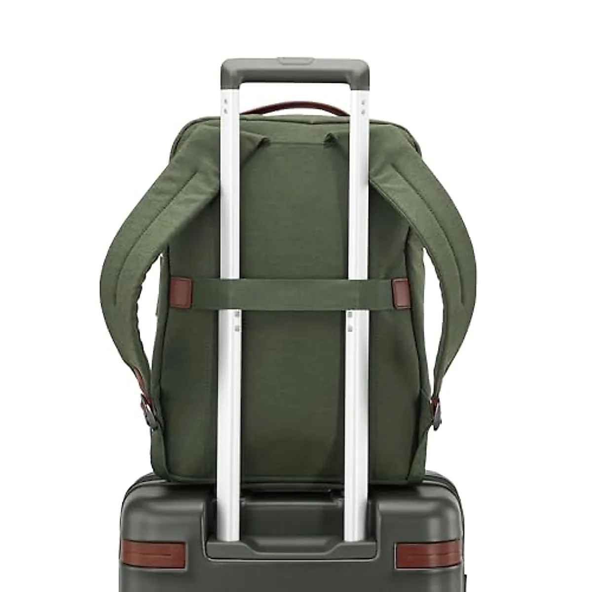 Samsonite Virtuosa Carry-On Travel Backpack with Padded Laptop Sleeve, Pine Green