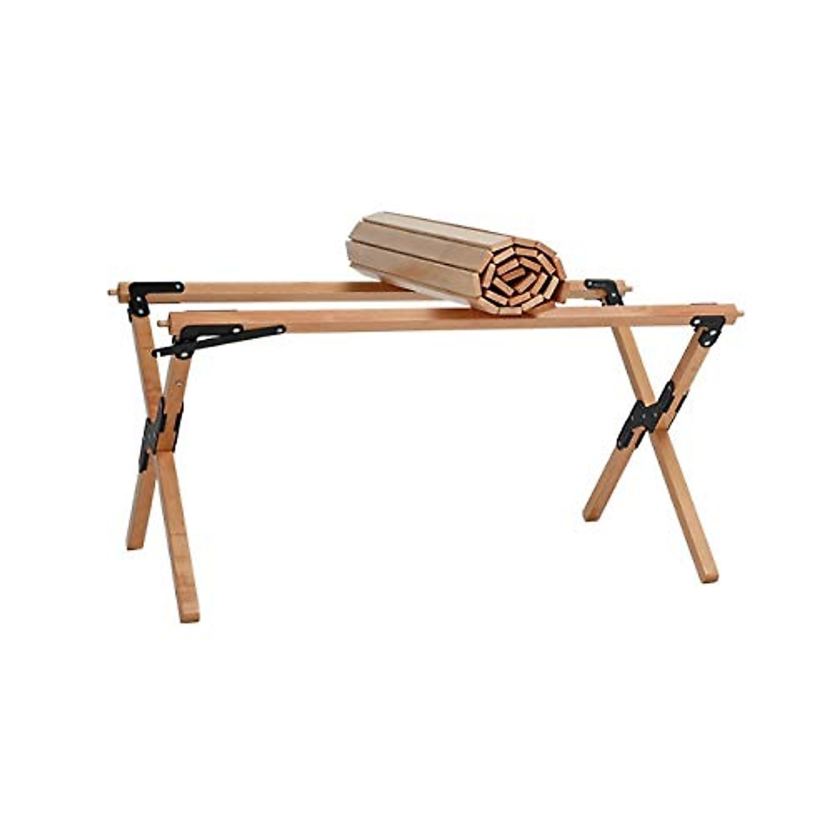 DOUBAO Outdoor Egg Roll Table Portable Folding Table Camping Home Self Driving Tour Solid Wood Barbecue Picnic Table