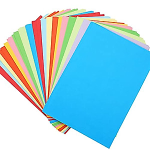 200 Sheets 10 Colors Colored Paper A4 Printer Paper Copy Paper Stationery Paper Multipurpose Colored Printing Paper Origami Paper for DIY Kids Art Craft 8.3" X 11.7"