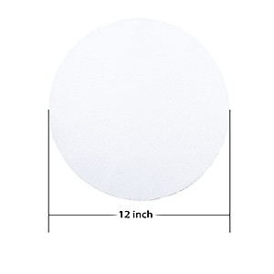 5Pieces 12 Inch Silicone Steamer Liners, Roud Non Stick Silicone Steamed Pad Baking Pastry Dim Sum Mesh for Home Kitchen Use