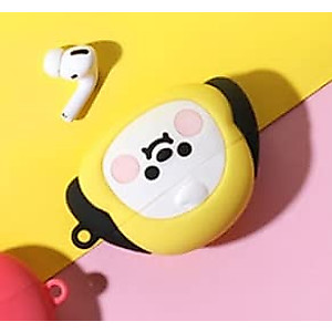 Bangtan Boys_Jimin-Chimmy Official Merchandise_ [PRO] One Chimmy Baby Character Cute Silicone Case Compatible with Airpods Pro + One Chimmy Sticker+Photo Cards Included_Proof Yet to Come Butter