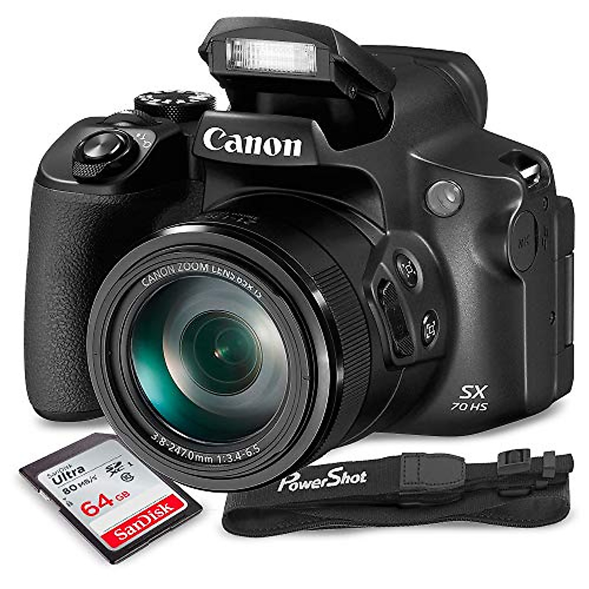 Canon PowerShot SX70 HS Digital Camera + 64GB