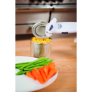 Culinare C10011 MagiCan Auto 2 Can Opener - Manual opener with a patented cutting system and a strong clamp mechanism for single-hand use, in white, 20 x 5 x 15 cm