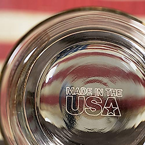 Lucky Shot United States Declaration Of Independence Whiskey Glasses | 11 oz. Tumblers | American US Patriotic Gift | Old Fashioned We The People Cocktail Glasses | Retirement Gifts For Men