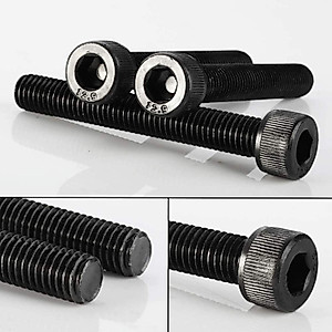 30 Pcs M6-1 x 30mm Hex Socket Head Cap Screws, 12.9 Grade Alloy Steel, Allen Socket Drive, Black Oxide Finish, Machine Thread，Full Thread （30 Pcs M6-1 x 30mm）