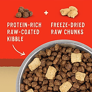 Stella & Chewy's Wild Red Dry Dog Food Raw Blend High Protein Wholesome Grains Red Meat Recipe, 21 lb. Bag