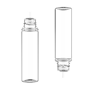 Chubby Gorilla 60ML Unicorn Bottle Clear Bottle/Natl Cap V3 (5 Pack), CGUB1-60MLV3-NATL