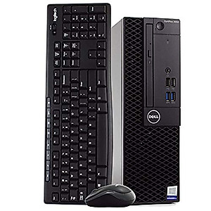 Dell OptiPlex 3050 PC Desktop Computer, Intel i5-6500 3.2GHz, 8GB RAM, 1TB HDD, Windows 10 Pro, 23.6 FHD LED Monitor, New 16GB Flash Drive, Wireless Keyboard & Mouse, DVD, WiFi (Renewed)
