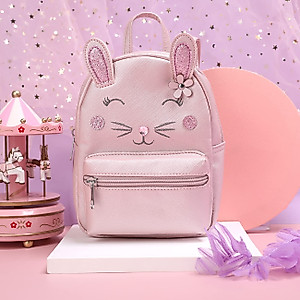 PinkSheep Toddler Backpack Toddler Bag Cute Pink Rabbit Bag for 3-13 Years Little Grils Kids
