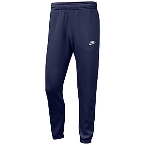 Nike Men's Club Open-Hemmed Pants | Navy | White LG