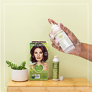 Naturtint Permanent Hair Color 4M Mahogany Chestnut (Pack of 1), Ammonia Free, Vegan, Cruelty Free, up to 100% Gray Coverage, Long Lasting Results