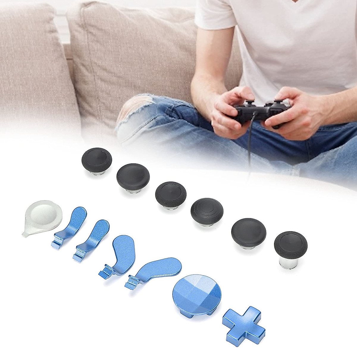 Game Controller Button Paddles Set Elite Controller Accessories Elite Controller Paddles Elite Series 2 Accessories,Smooth Accessories Repair Kit Bundle Replacement for Elite Series 2 for Repair Parts