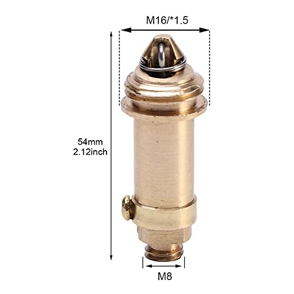 PopUp Bolt, Anti-Rust Basin PopUp Slotted Bolt Assembly, Basin Waste PopUp Click Clack Plug Bolt Replacement for Most Bathroom Bathtub Sink Drain Stopper