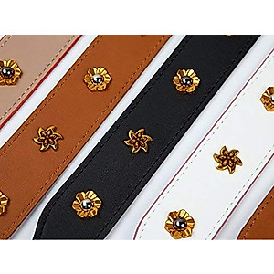 HandBag Straps Replacement PU Leather Handbags Strap Shoulder Bag Straps (Black-02)