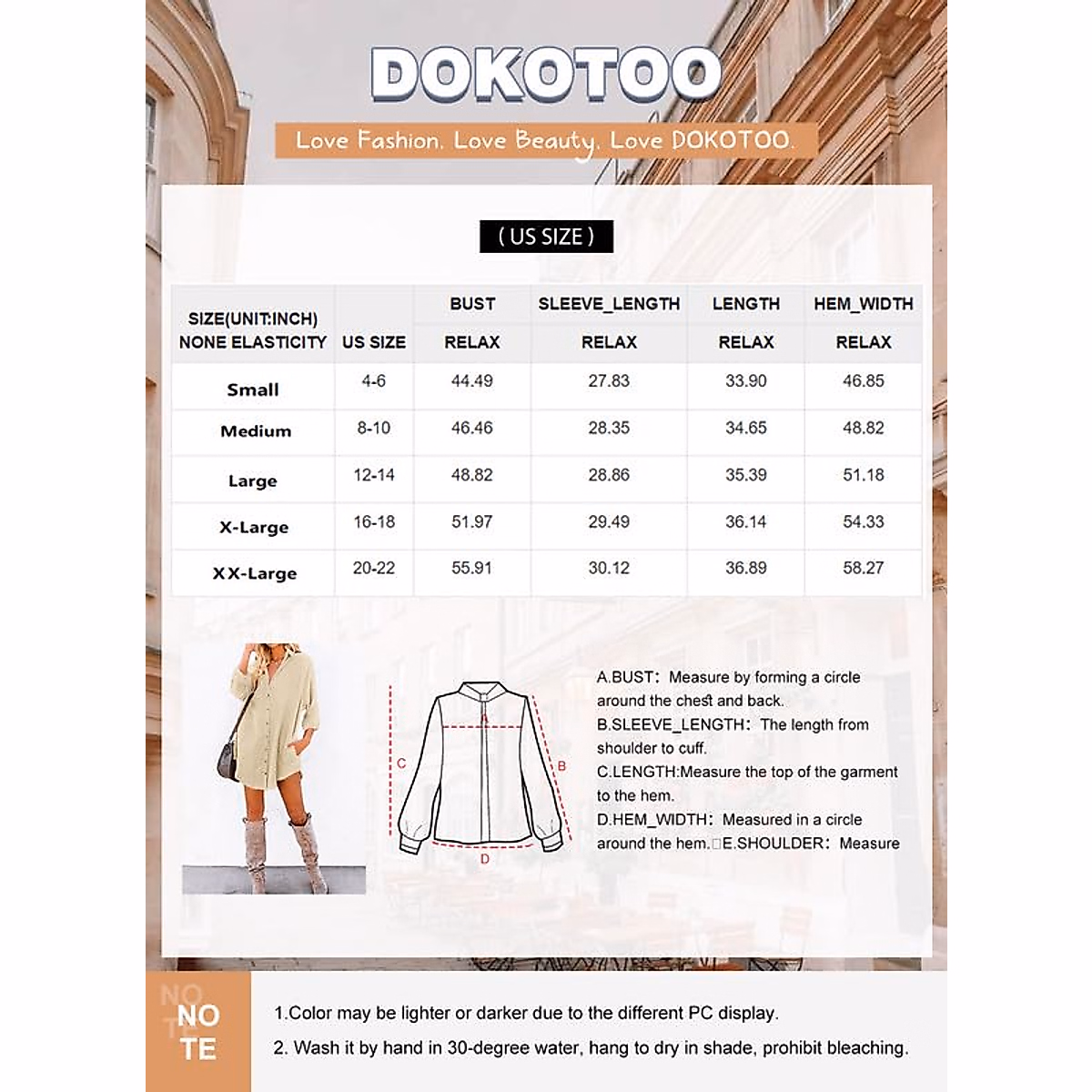 Dokotoo Womens Oversized Dresses for Women Corduroy Long Sleeve Button Down Tunic Dress Tops for Women Casual Outfits Clothing 2024 Fall Trendy Beige XLarge
