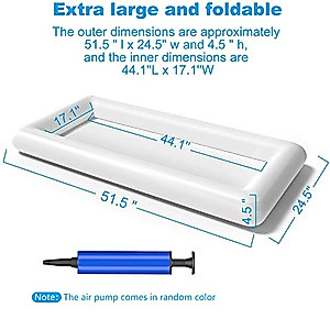 Jasonwell Inflatable Serving Bars Ice Buffet Salad Serving Trays Food Drink Holder Cooler Containers Indoor Outdoor BBQ Picnic Pool Party Supplies Luau Cooler w Drain Plug